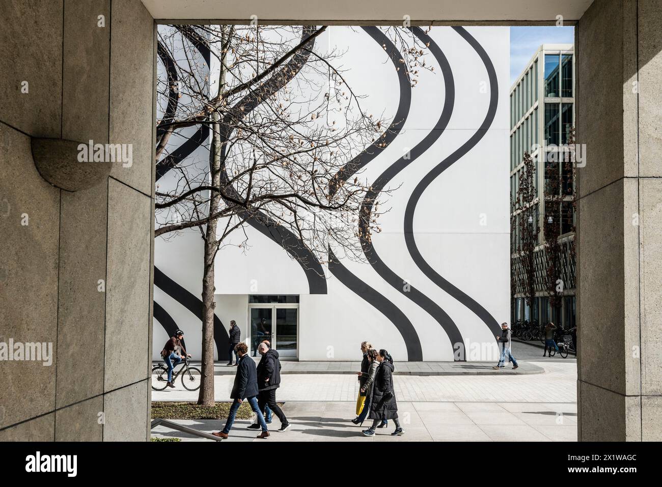 Modern architecture, office building, Novartis Campus, Basel, Canton of ...