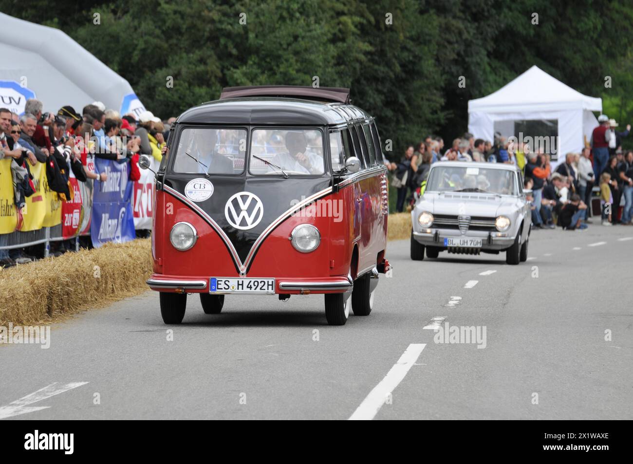 VW Samba Bus, built in 1953, A classic Volkswagen bus at a classic car ...