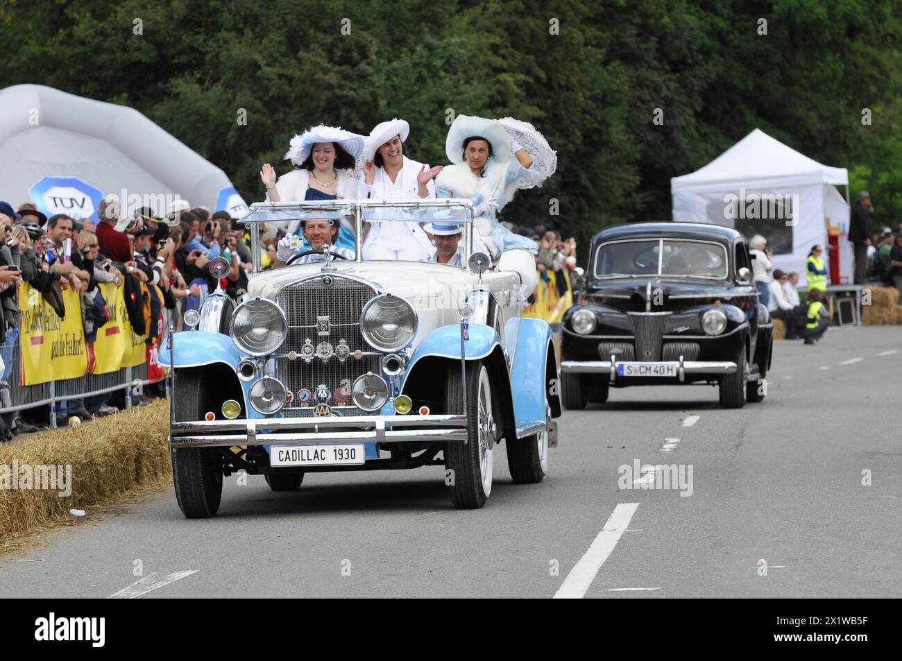 Cadillac Imperial Phaeton, built in 1930, A white Cadillac parade car ...