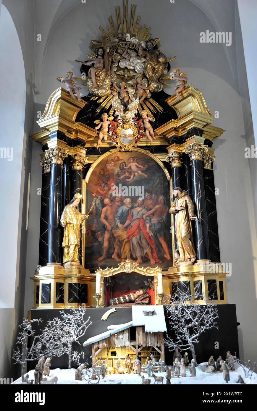 The Neumuenster Collegiate Abbey, Diocese of Wuerzburg, Wuerzburg, A ...