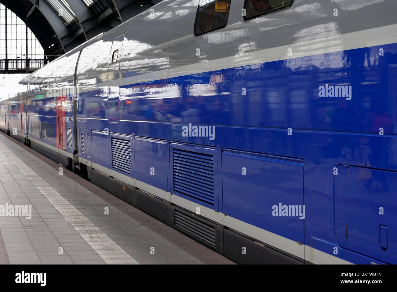 TGV at Marseille-Saint-Charles station, Marseille, train at platform ...