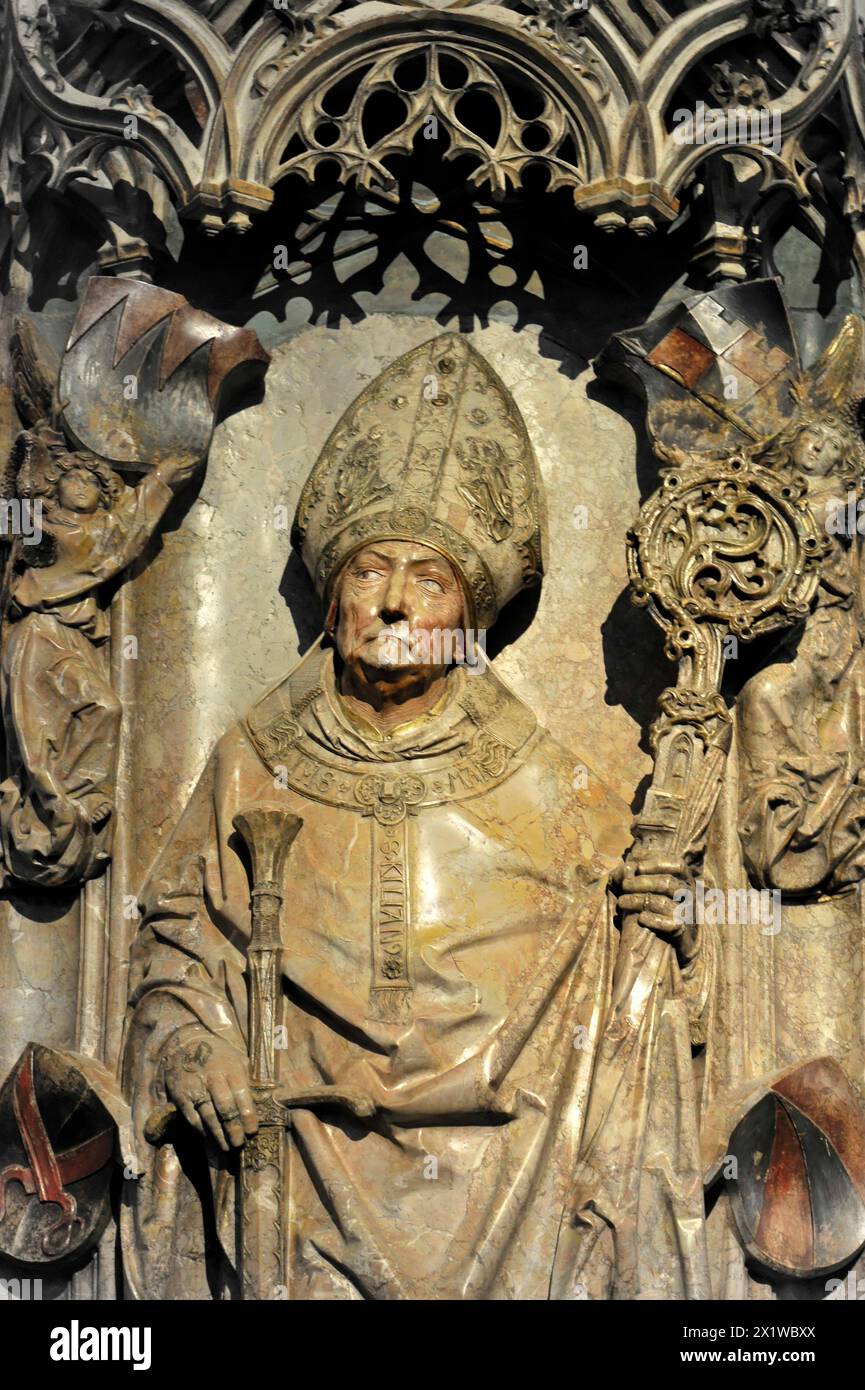 St Kilian's Cathedral, St Kilian's Cathedral, Wuerzburg, Gothic relief ...
