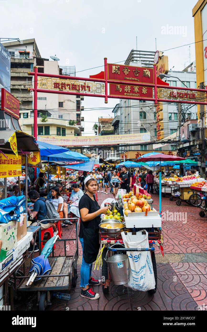 Market stall, weekly market market, street food, nutrition, food, Asian ...