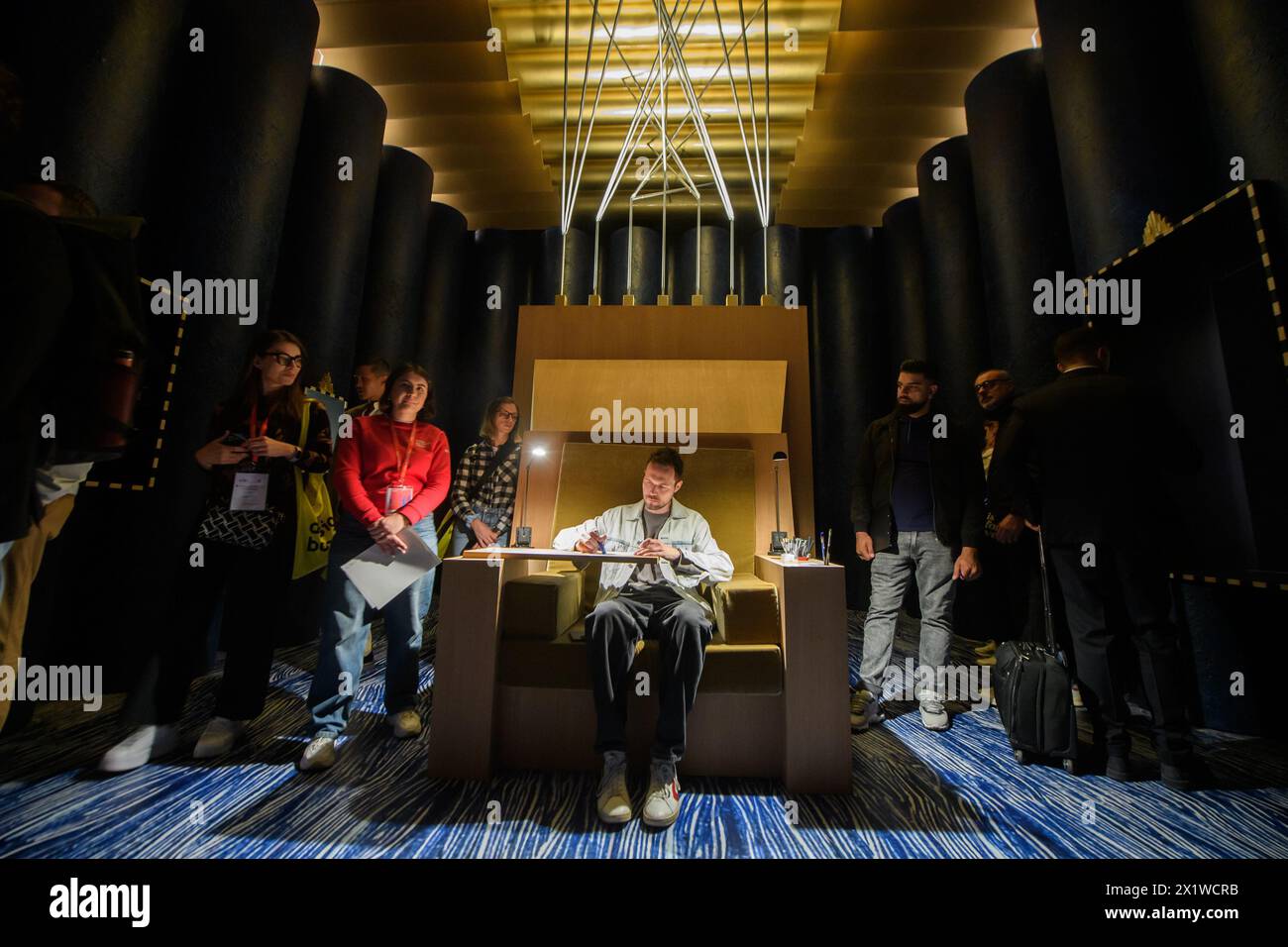 Milano, Italia. 18th Apr, 2024. A Thinking Room, installazione del ...