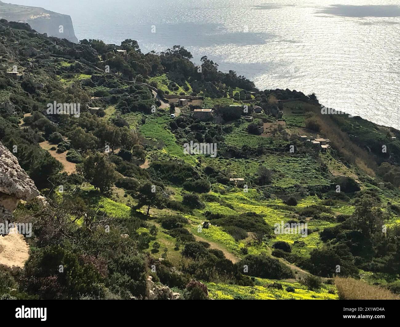 Coastal landscape in Malta, Mediterranean Sea, Republic of Malta Stock ...