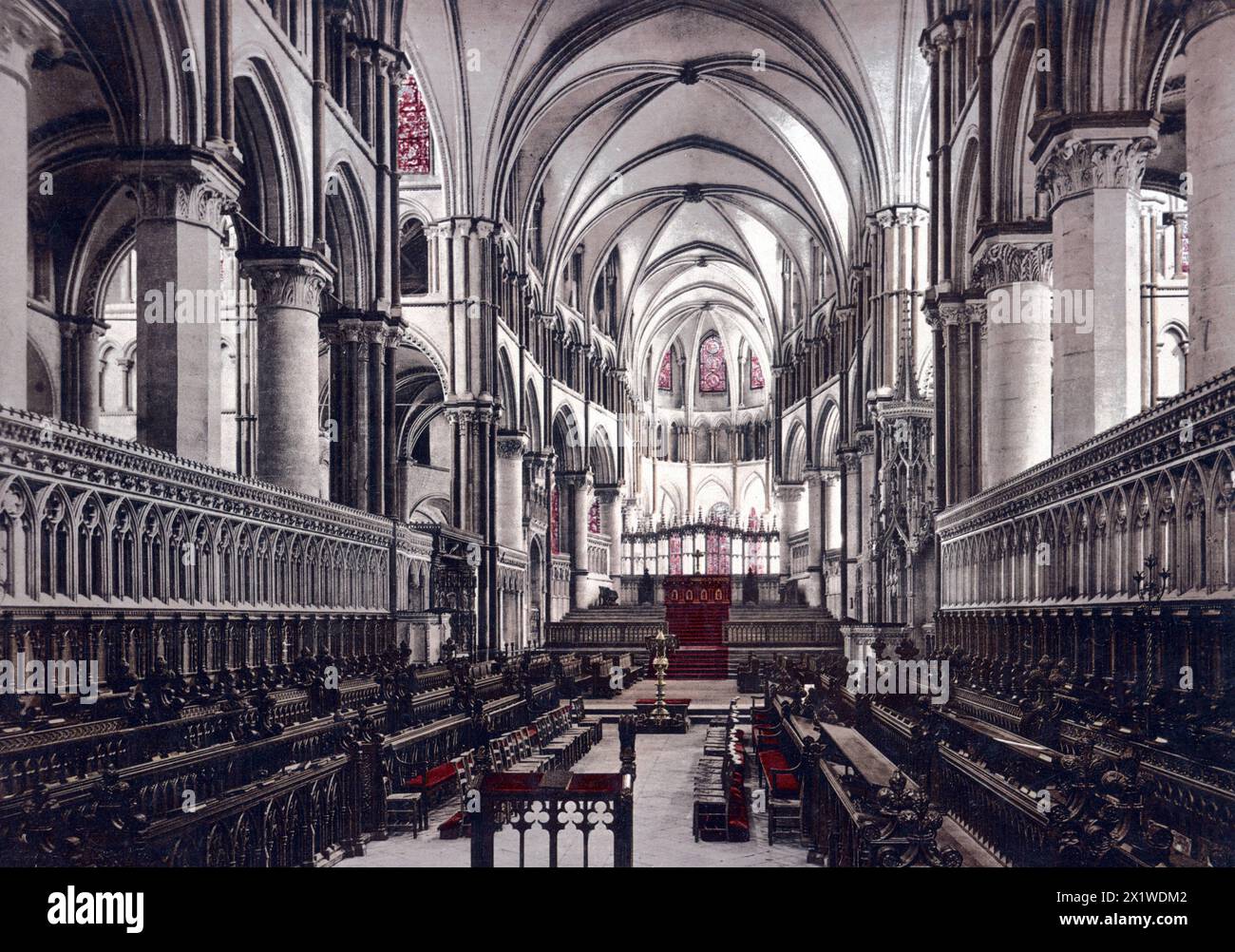Chor der Kathedrale von Canterbury, Christ Church Cathedral, in ...