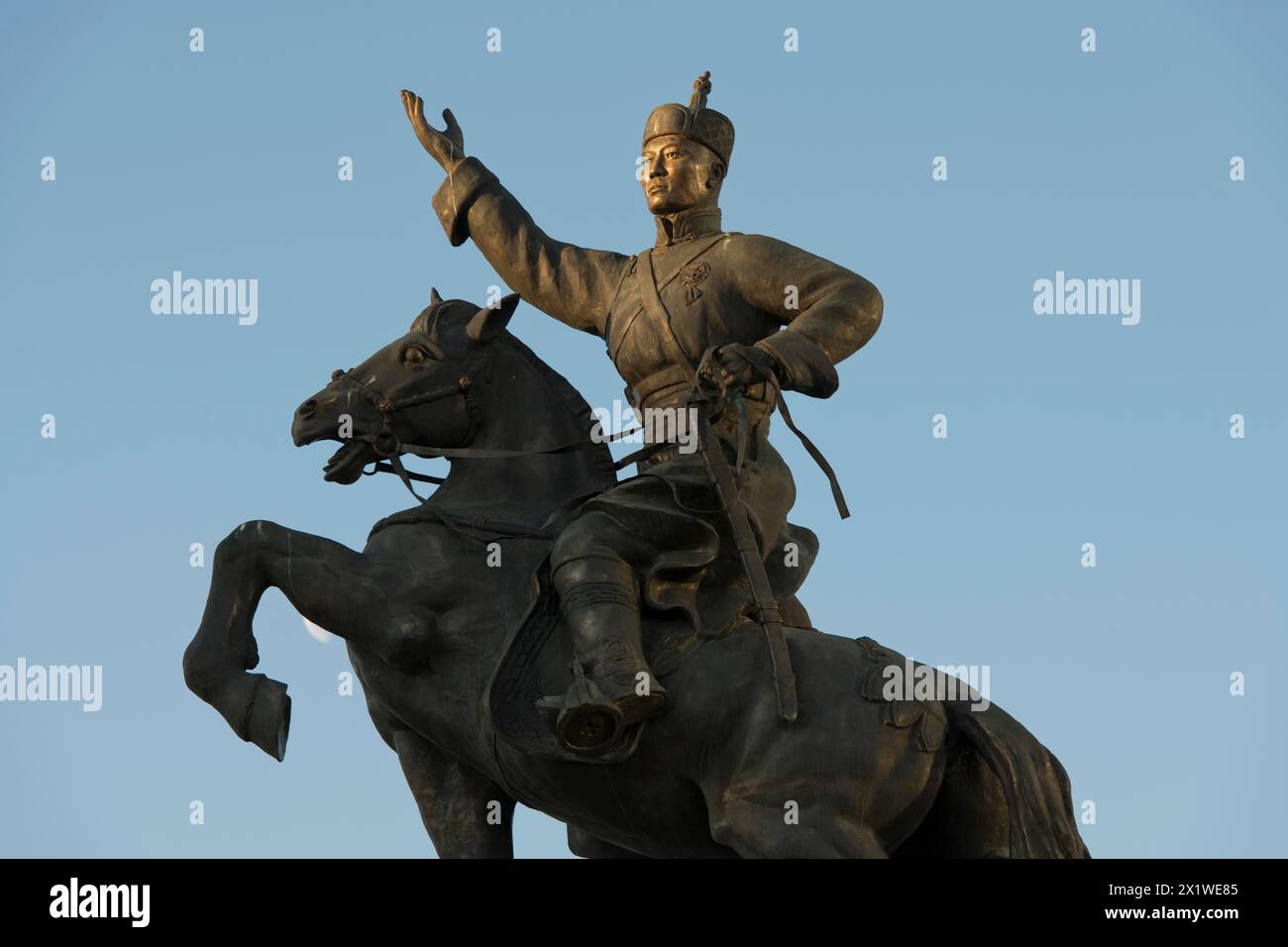 Statue of Damdin Suekhbaatar on Genghis Khan Square or Suekhbaatar ...