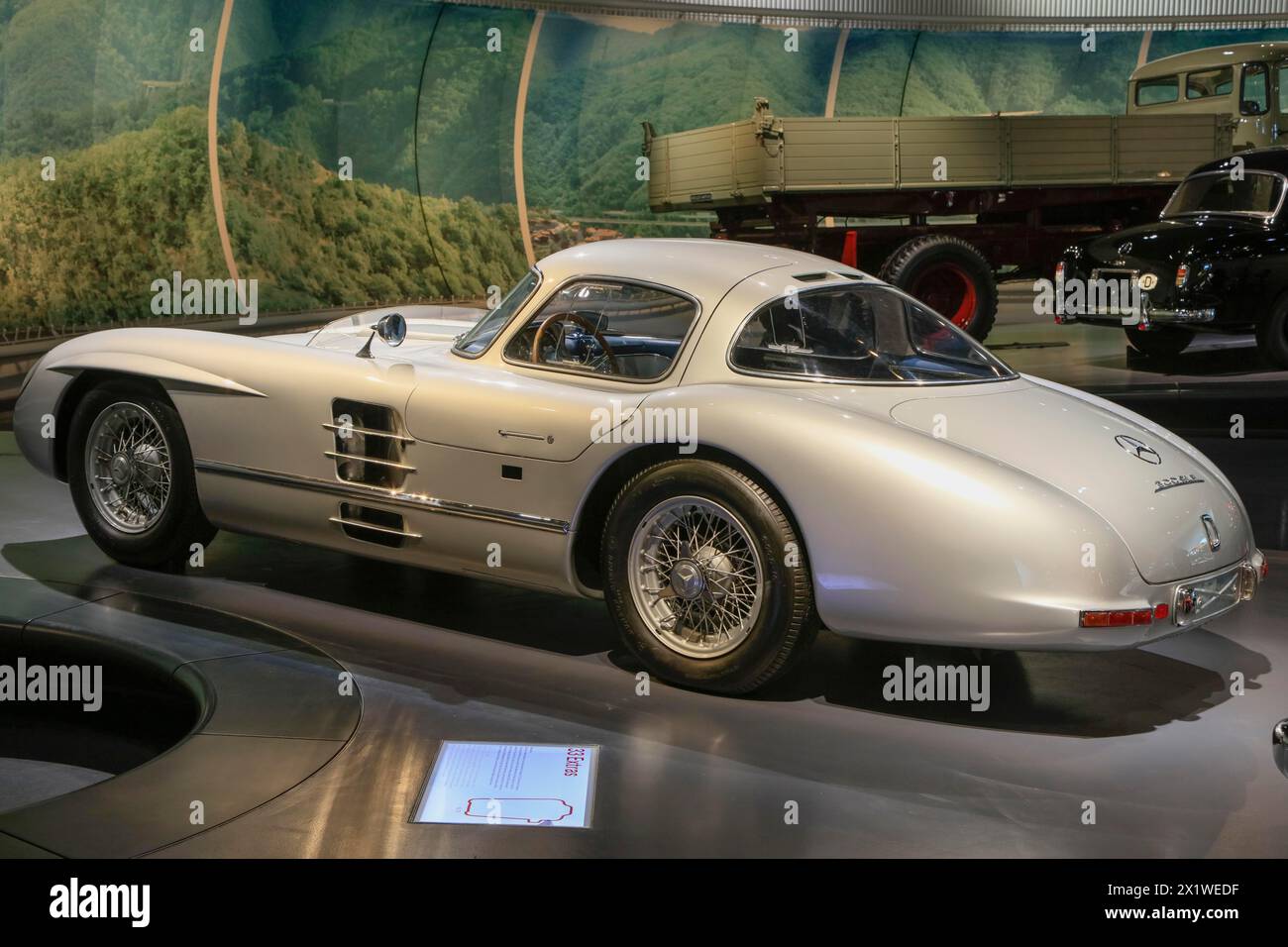 Mercedes-Benz 300 SLR Uhlenhaut Coupe, Mercedes-Benz Museum, Stuttgart, Baden-Wuerttemberg ...