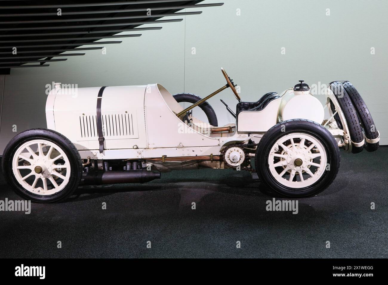 Benz Grand Prix racing car from 1908, Mercedes-Benz Museum, Stuttgart ...