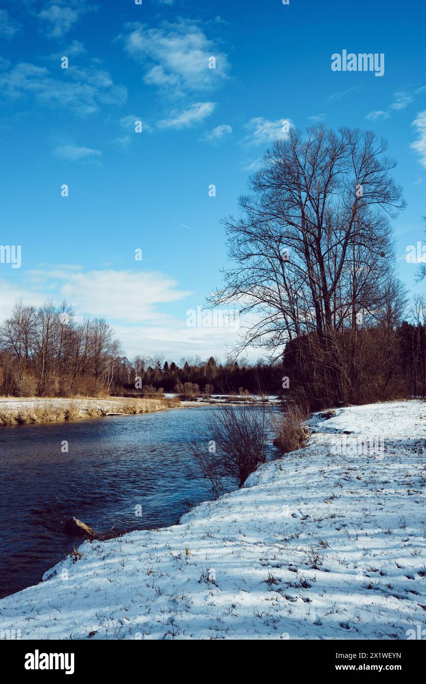 lake, river, ammer, riverside, landscape, nature Stock Photo - Alamy