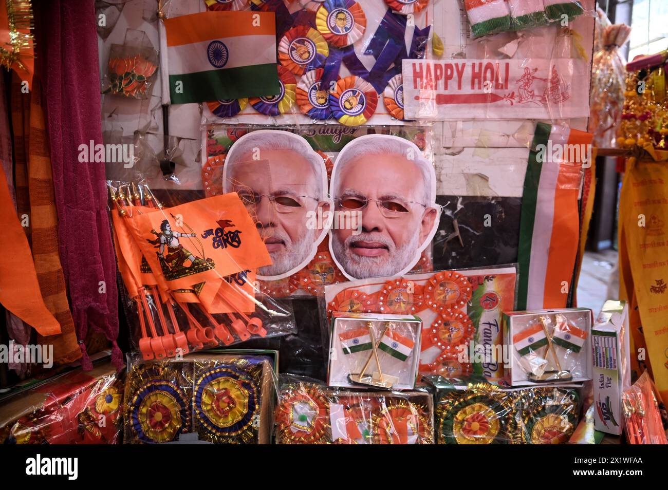 Delhi, New Delhi, India. 18th Apr, 2024. A Face mask resembling Indian ...