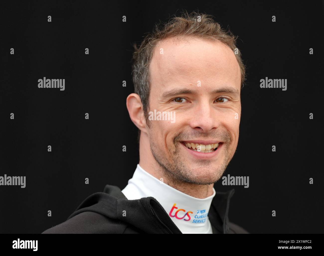 Marcel Hug during the elite wheelchair press conference held at the TCS ...
