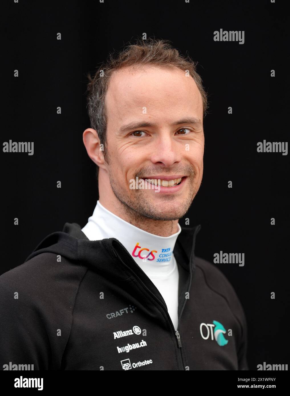 Marcel Hug during the elite wheelchair press conference held at the TCS ...