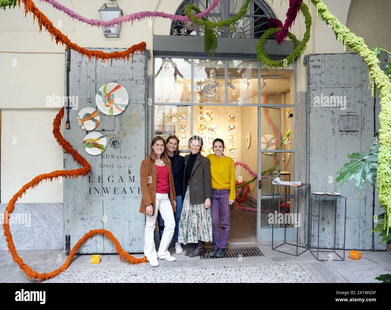 Milan, Italy. 18th Apr, 2024. Milan - Milan Design Week in the 5 Vie ...