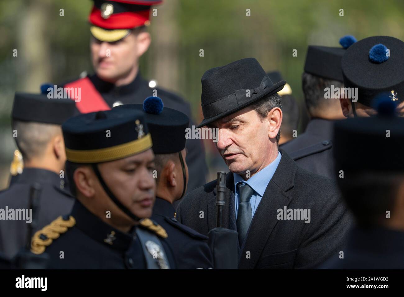 Wellington Barracks, London, UK. 18th Apr, 2024. The Queen’s Gurkha ...