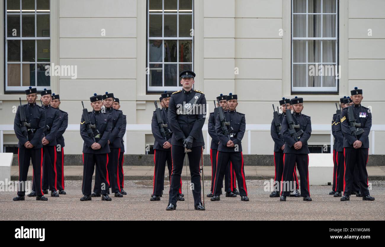 Wellington Barracks, London, UK. 18th Apr, 2024. The Queen's Gurkha ...