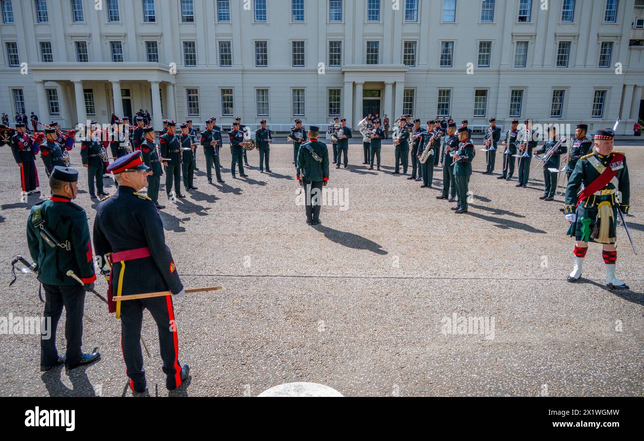 Wellington Barracks, London, UK. 18th Apr, 2024. The Queen's Gurkha ...