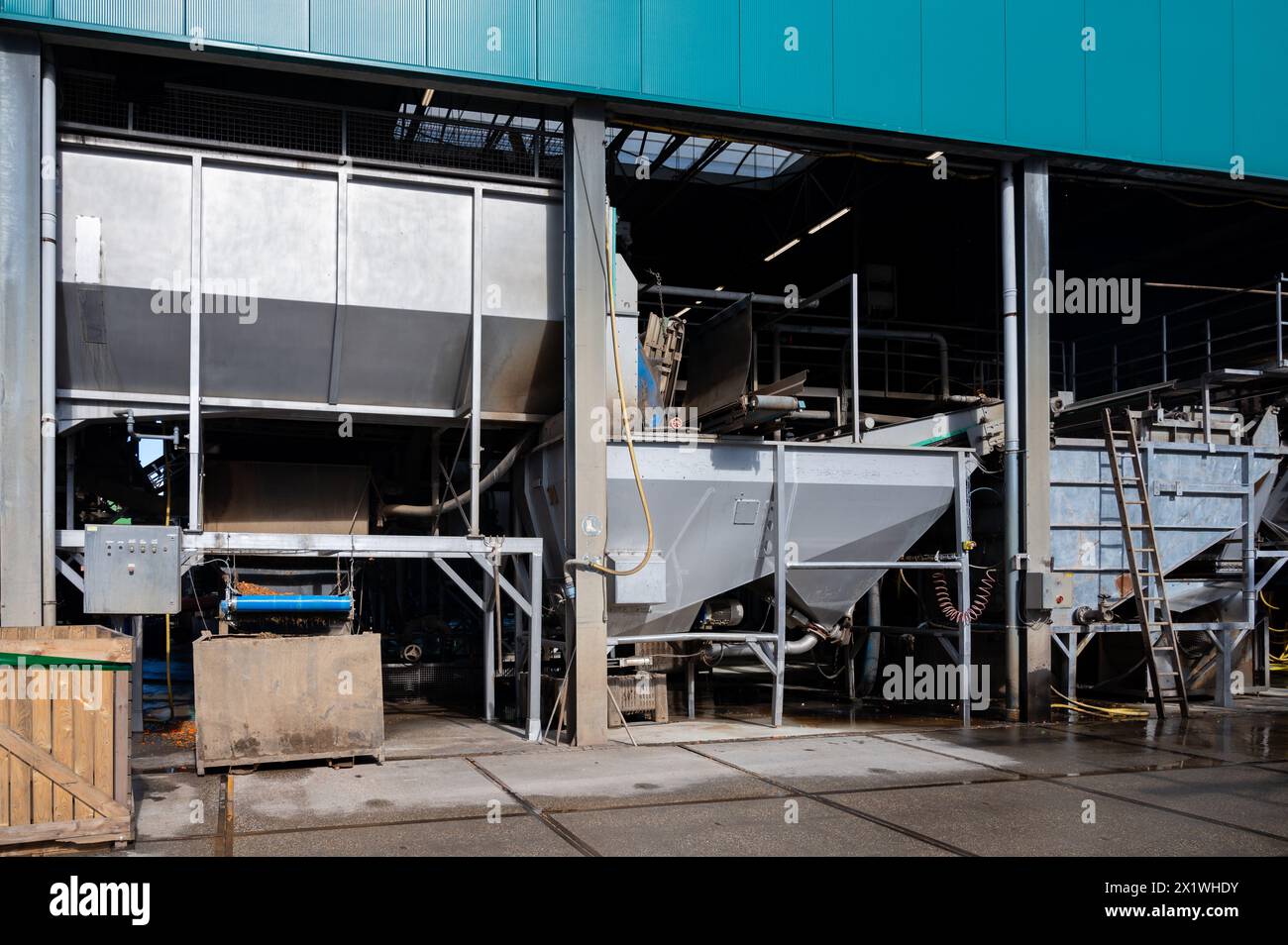 Fresh vegetables processing equipment after harvesting, storage ...