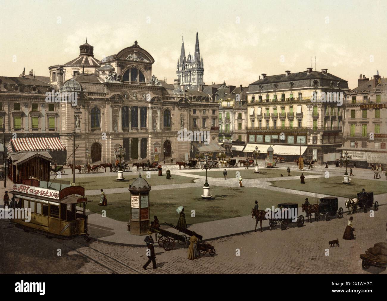 Place du Ralliement, Angers, Hauptstadt des Departements Maine-et-Loire ...