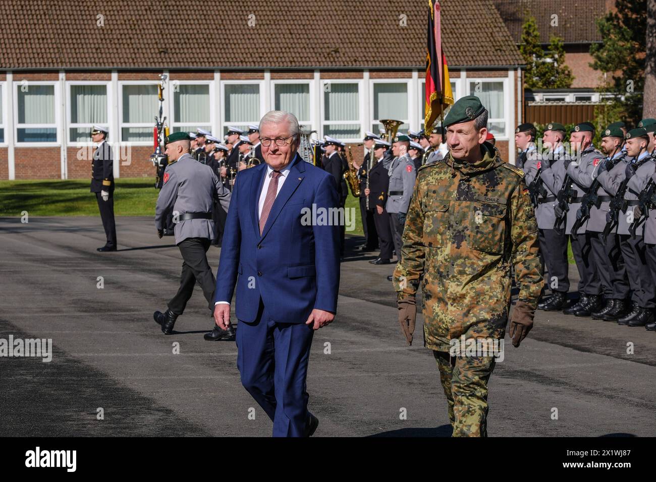 Bundespraesident Frank-Walter Steinmeier besuchte am 18.04.2024 die ...