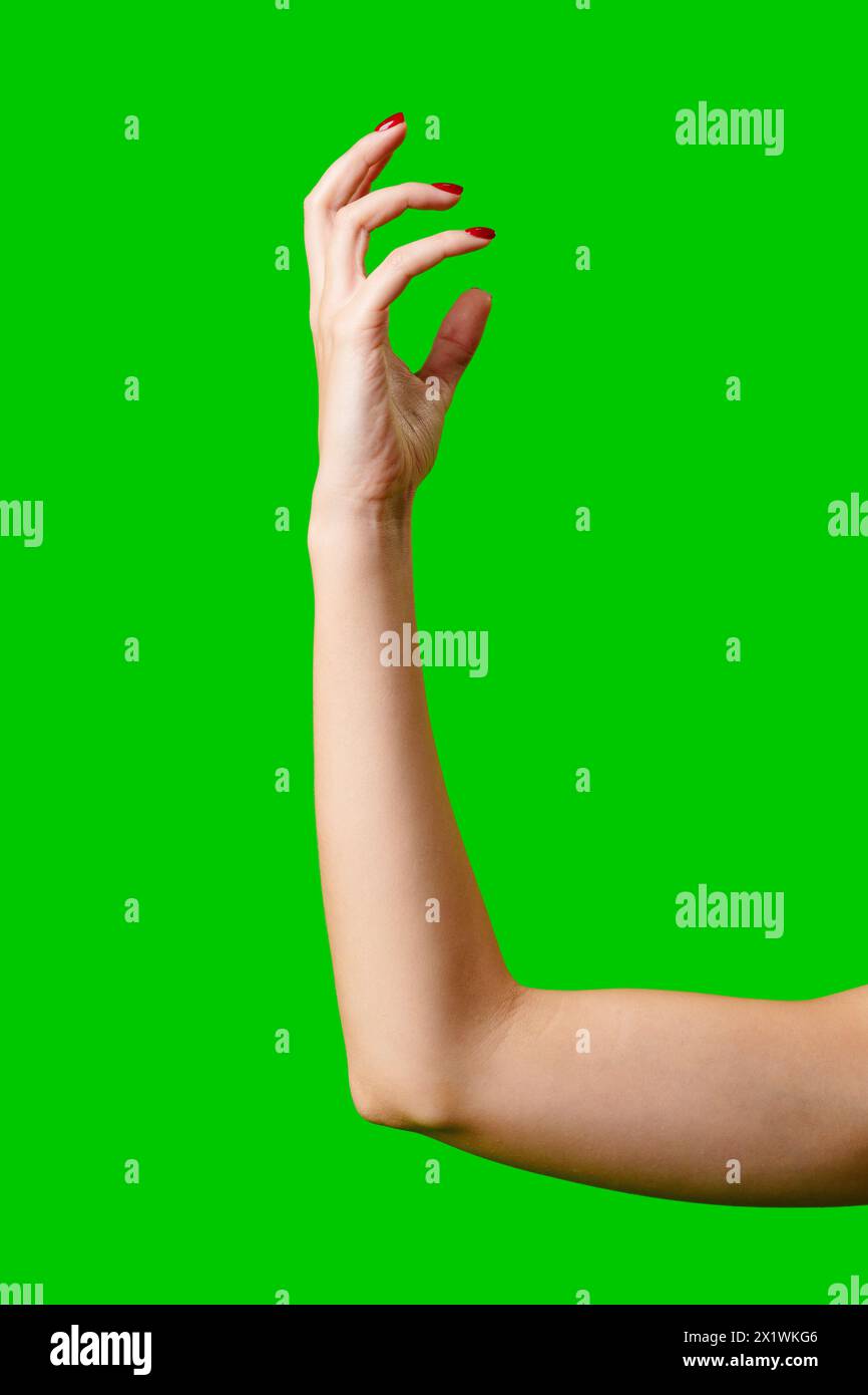 Female finger raised upward hi-res stock photography and images - Alamy