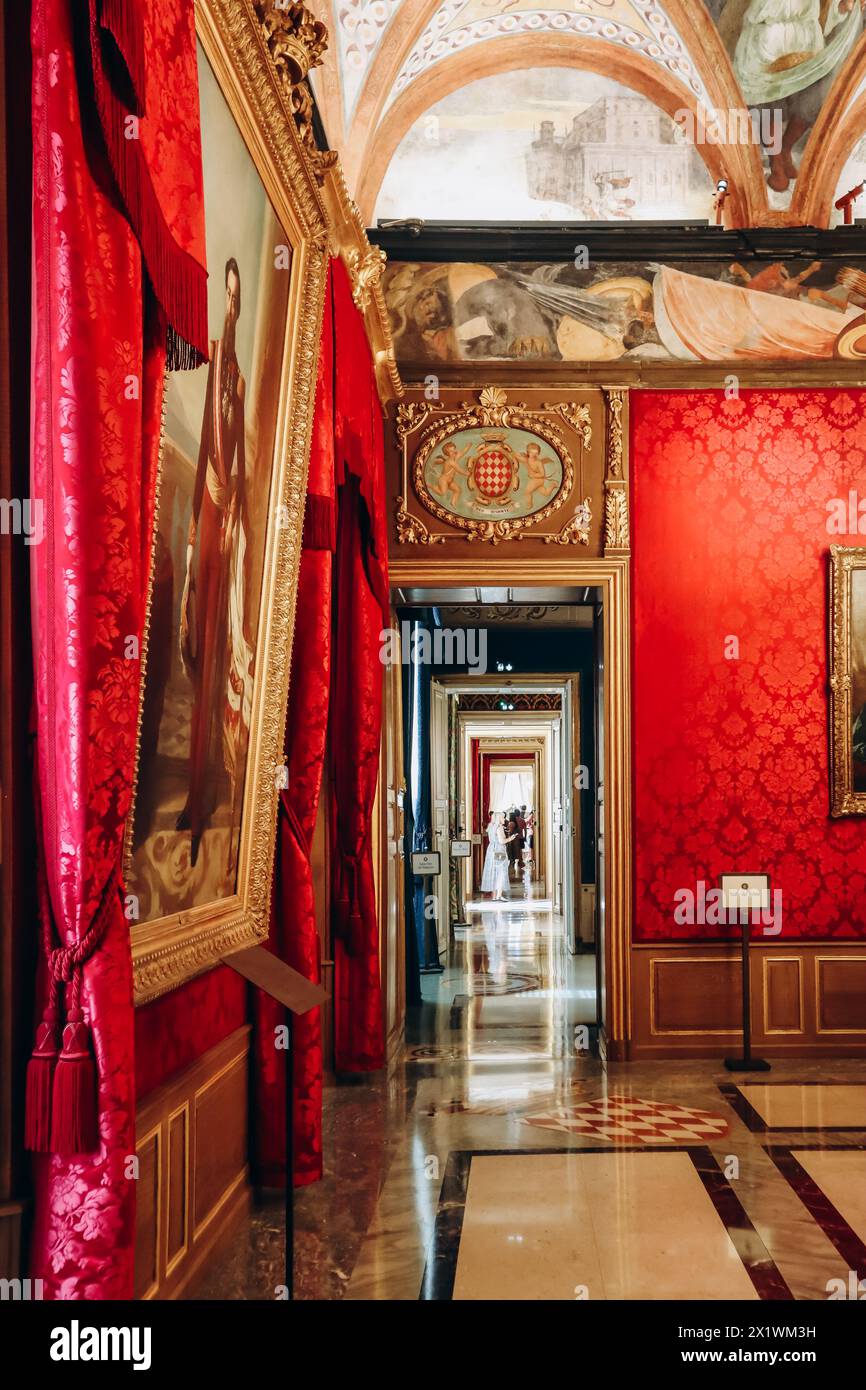 Monaco, Monaco - 2 September 2023: Luxurious interiors of the Prince's ...