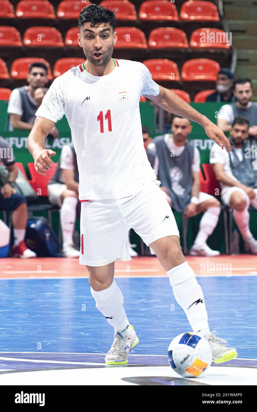 Mahdi Karimi #11 of IR Iran seen in action during the AFC Futsal Asian ...