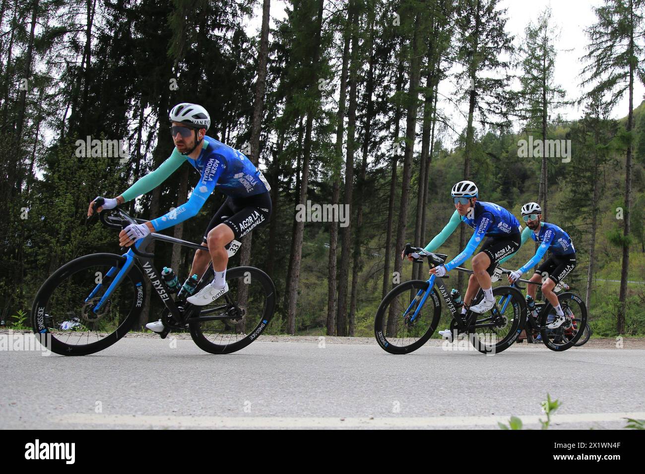 Passo Del Redebus, Italy. 18th Apr, 2024. © Pierre Teyssot/MAXPPP ...
