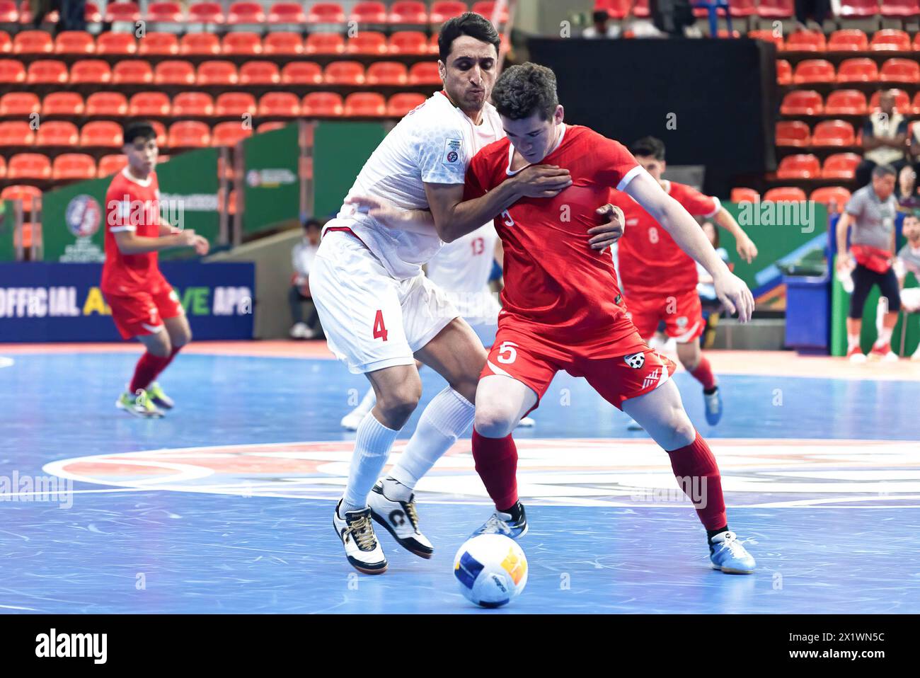 Bangkok, Thailand. 18th Apr, 2024. Alireza Rafiei Pour #4 of IR Iran ...