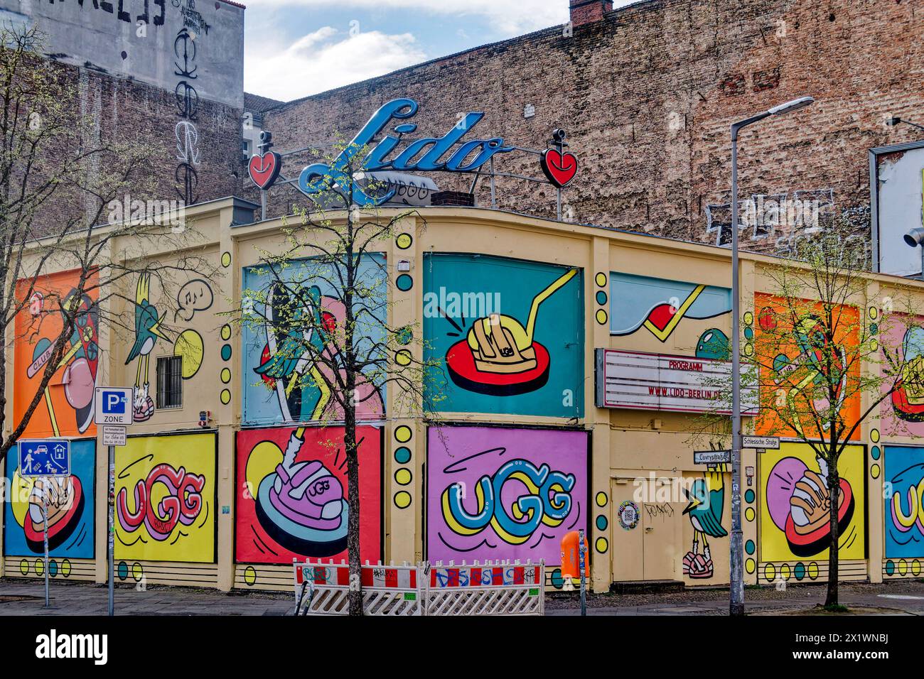 Lido, Tanz und Nachtclub, Graffiti, Kreuzberg, Berlin Lido, Tanz und ...