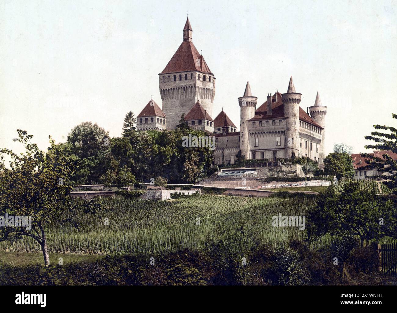 Schloss Vufflens, ChÃteau de Vufflens, in der politischen Gemeinde ...
