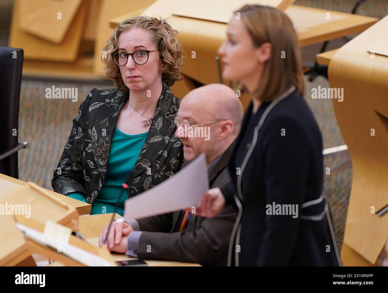 Scottish Green party co leaders Patrick Harvie and Lorna Slater ...