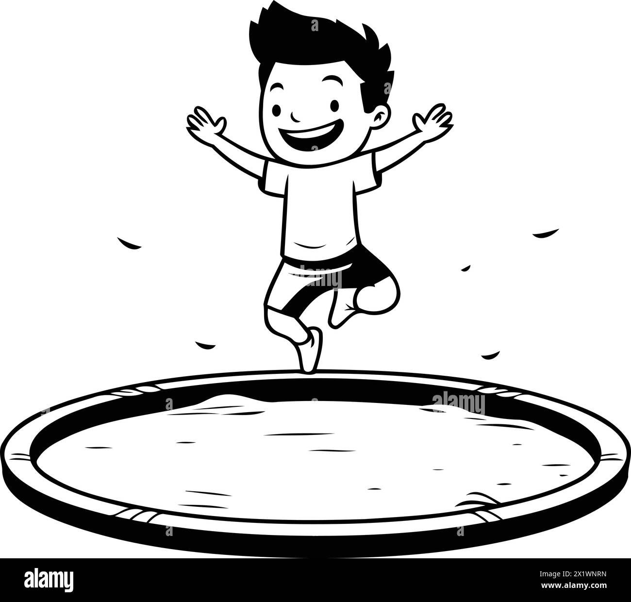 Jump water puddle Stock Vector Images - Alamy