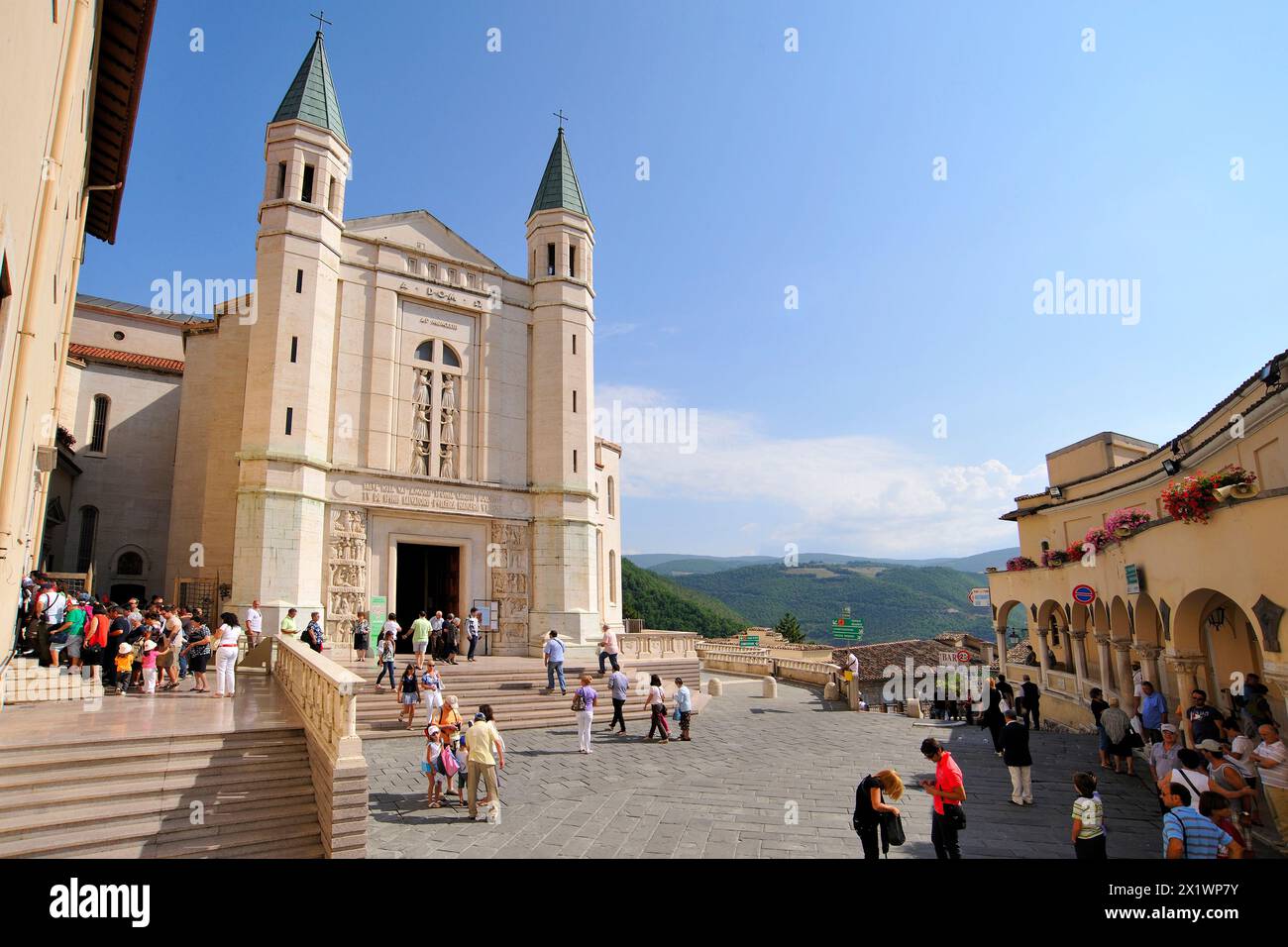 Basilica of Santa Rita. Cascia. Umbria. Italy Stock Photo - Alamy