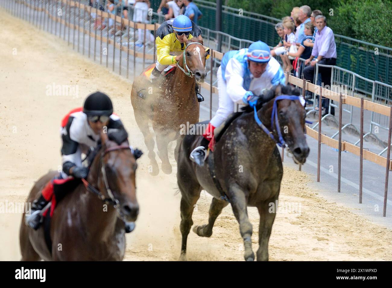 The Palio of the Cavalcade of the Assumption. Fermo. Marche Stock Photo ...