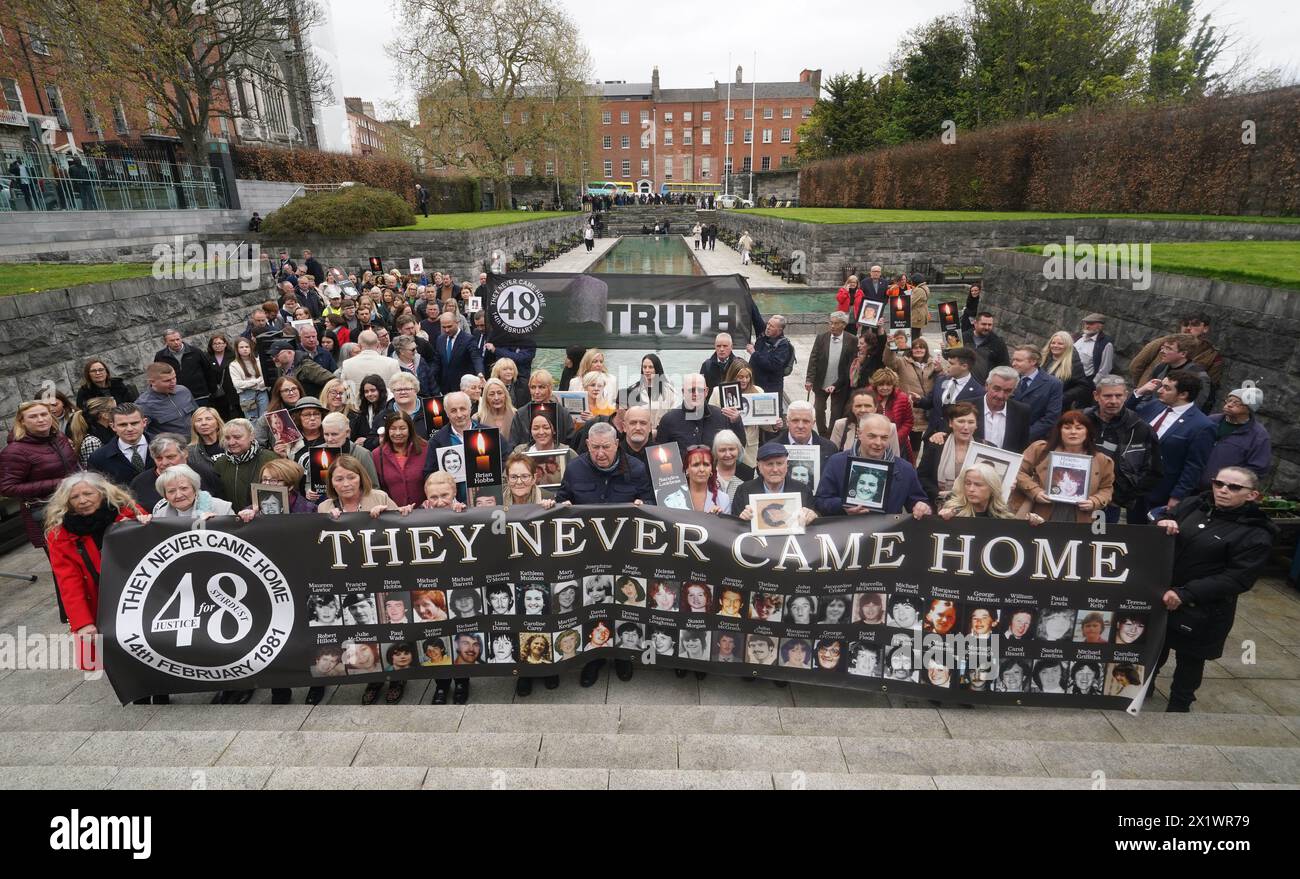 Survivors and family members in the Garden of Remembrance in Dublin ...