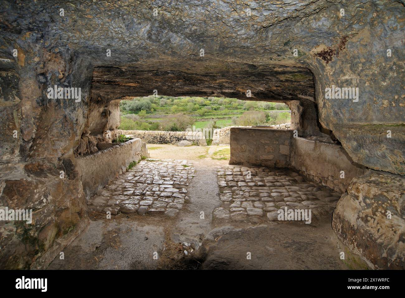 Modica. Quarry of Spica. the Catacombs. Sicily. Italy Stock Photo - Alamy