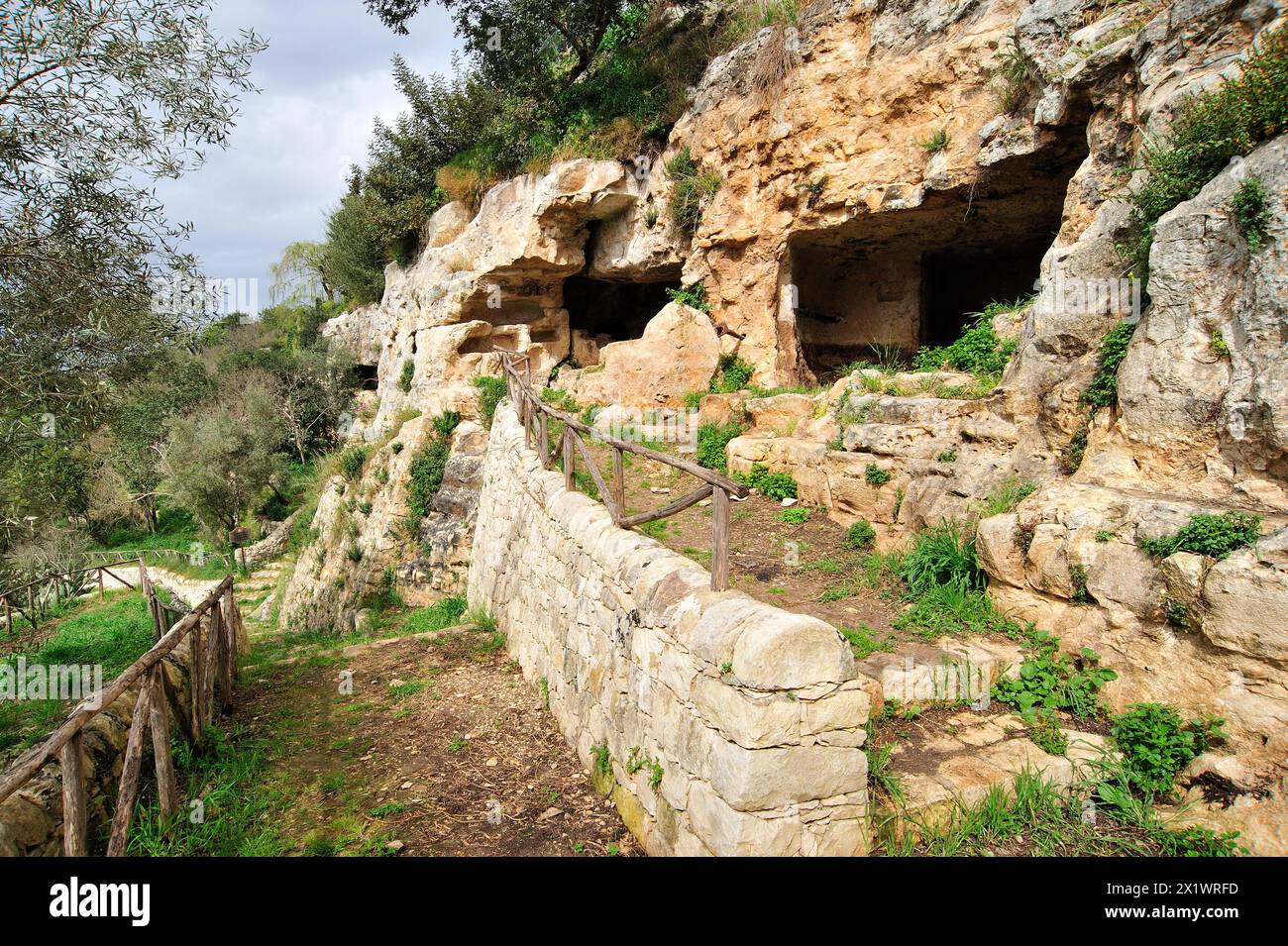 Modica. Quarry of Spica. Sicily. Italy Stock Photo - Alamy