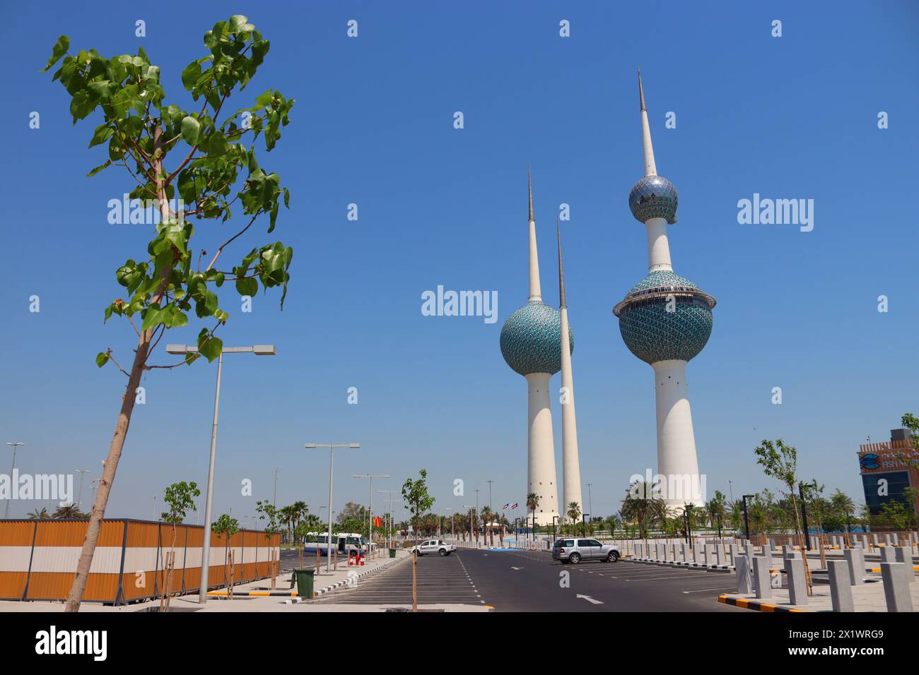 The Three Towers of Kuwait Stock Photo - Alamy