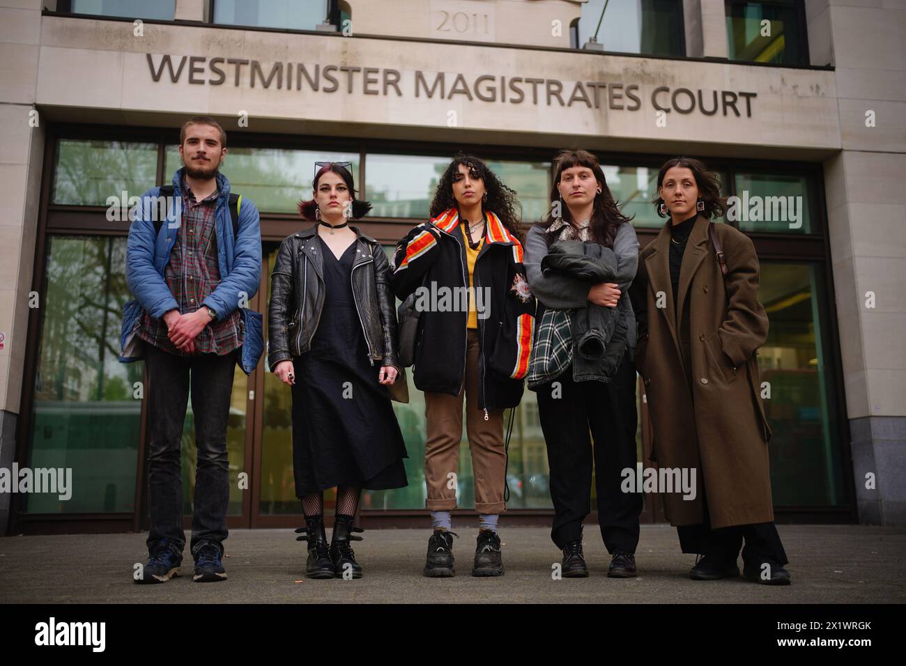 (left to right) Noah Crane, Poppy Bliss, Hanan Ameur, Hannah Taylor and ...