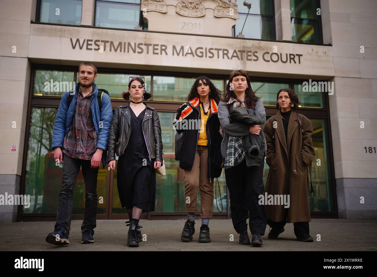 (left to right) Noah Crane, Poppy Bliss, Hanan Ameur, Hannah Taylor and ...
