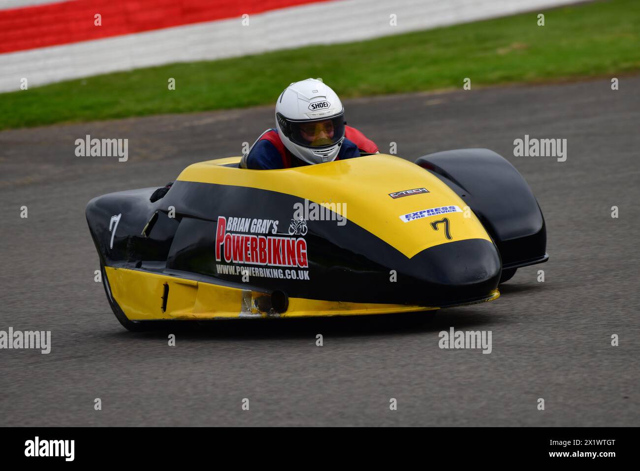 Brian Gray, Sarah Stokoe, LCR-Yamaha, First time at Goodwood a Sidecar ...
