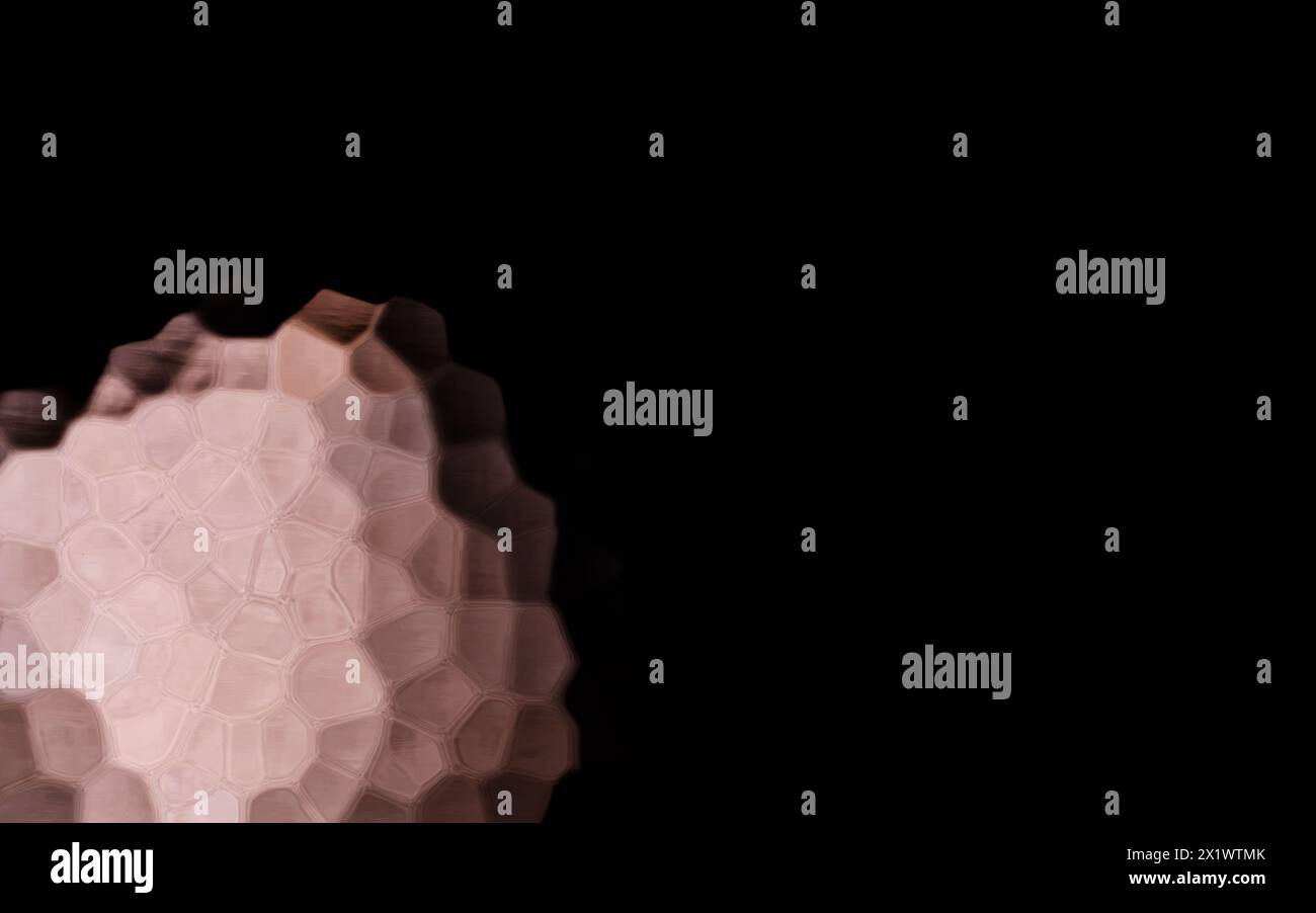 Grey Polygonal Shapes on black background. Honeycomb pattern Stock ...