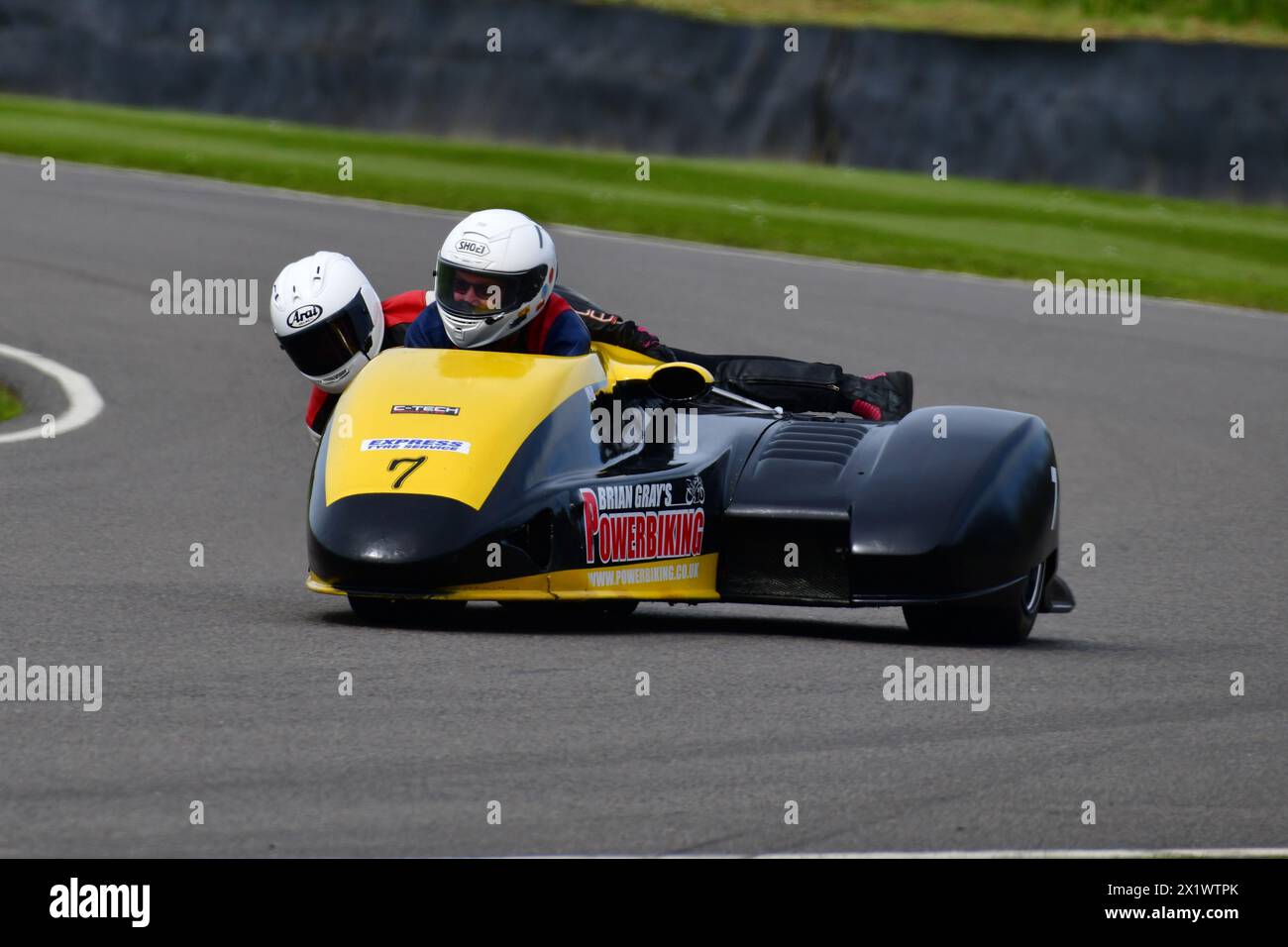 Brian Gray, Sarah Stokoe, LCR-Yamaha, First time at Goodwood a Sidecar ...
