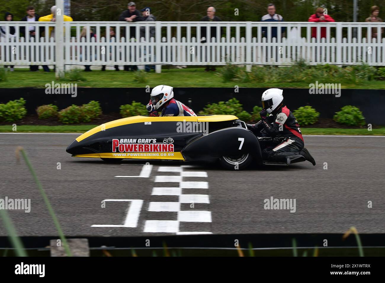 Brian Gray, Sarah Stokoe, LCR-Yamaha, First time at Goodwood a Sidecar ...