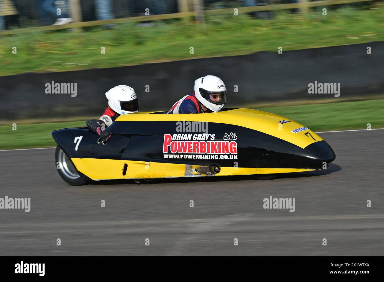Brian Gray, Sarah Stokoe, LCR-Yamaha, First time at Goodwood a Sidecar ...