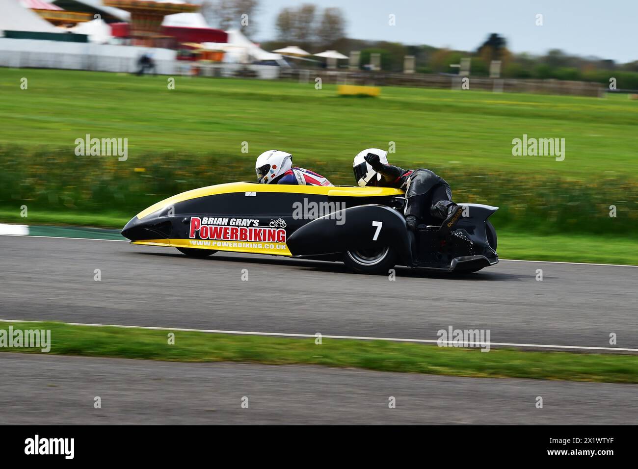 Brian Gray, Sarah Stokoe, LCR-Yamaha, First time at Goodwood a Sidecar ...