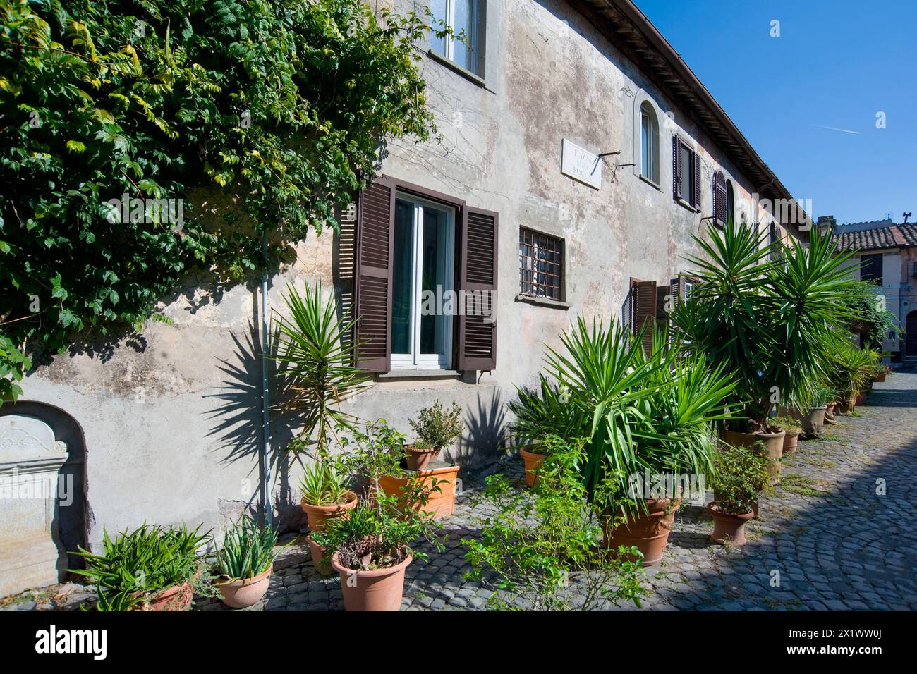 Medieval Village of Ostia Antica. Ostia. Rome. Lazio. Italy Stock Photo ...