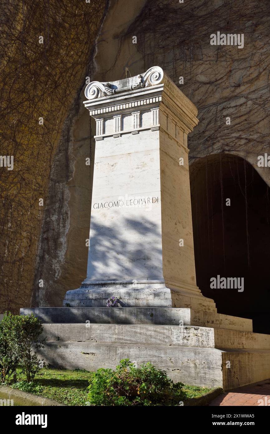Funeral Monument to Giacomo Leopardi. Vergiliano Park. Piedigrotta ...