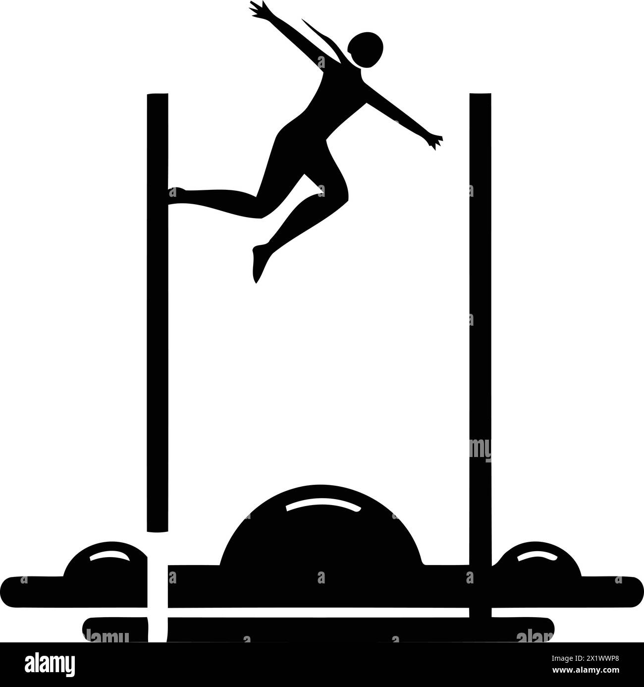 Hurdle and athlete Black and White Stock Photos & Images - Alamy